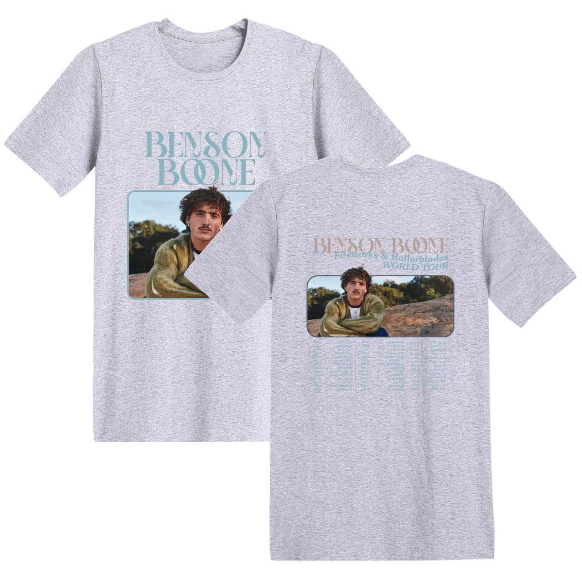 FOSSKOS Benson Boone T-Shirts Fireworks and Rollerblades Merch Comfort ...