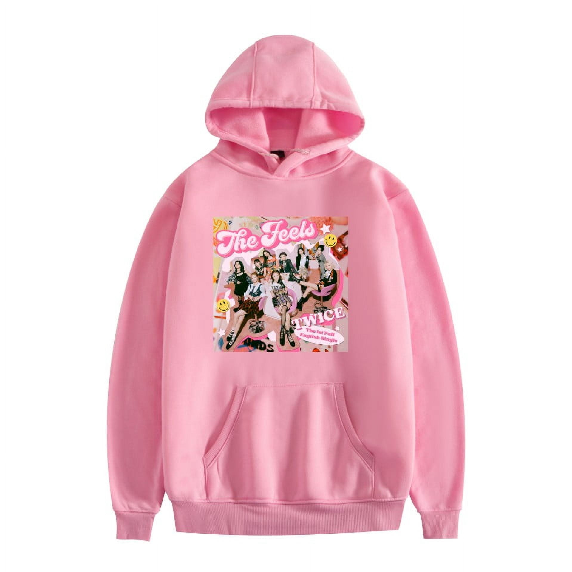 FOSSKOS Twice Group Fan Gifts Hoodie Long Sleeve Shirts For Men And ...