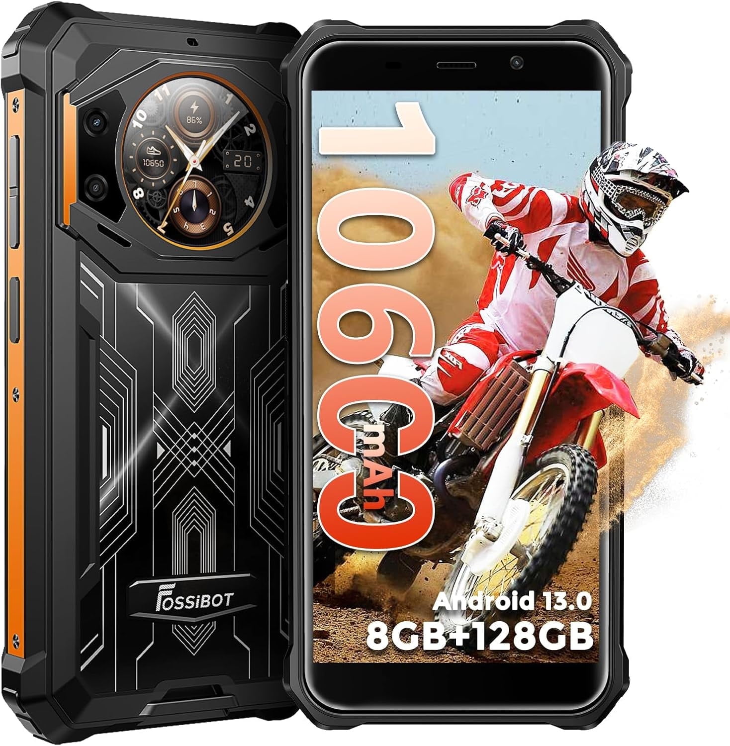 FOSSiBOT F101 Pro Rugged Call Phone Unlocked,Waterproof Smartphone ,15 ...