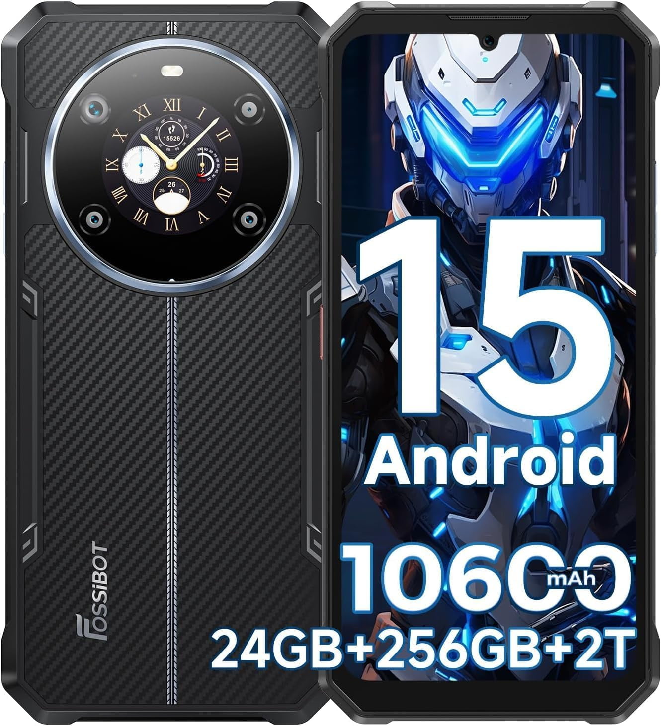 FOSSiBOT F109S Rugged Gaming Phone Unlocked 6.74"HD+1.32" Dual Screen ...