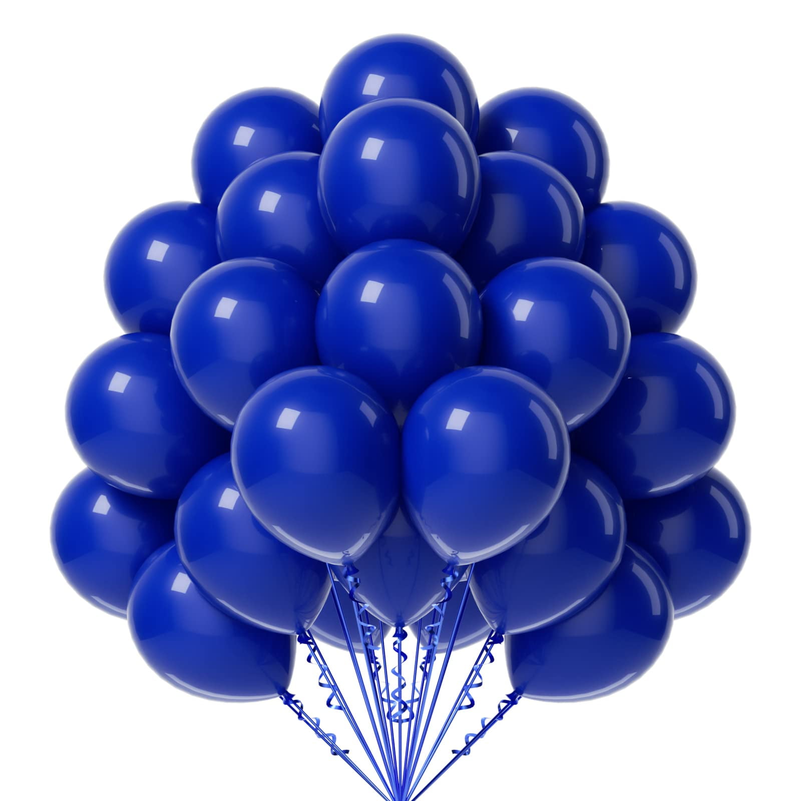 FOTIOMRG Blue Balloons MMF7 12 inch, 50 Pack Blue Latex Party Balloons ...