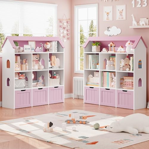 FOTOSOK 47.2'' Toy Storage Organizer, Toy Organizers and Storage with 3 ...