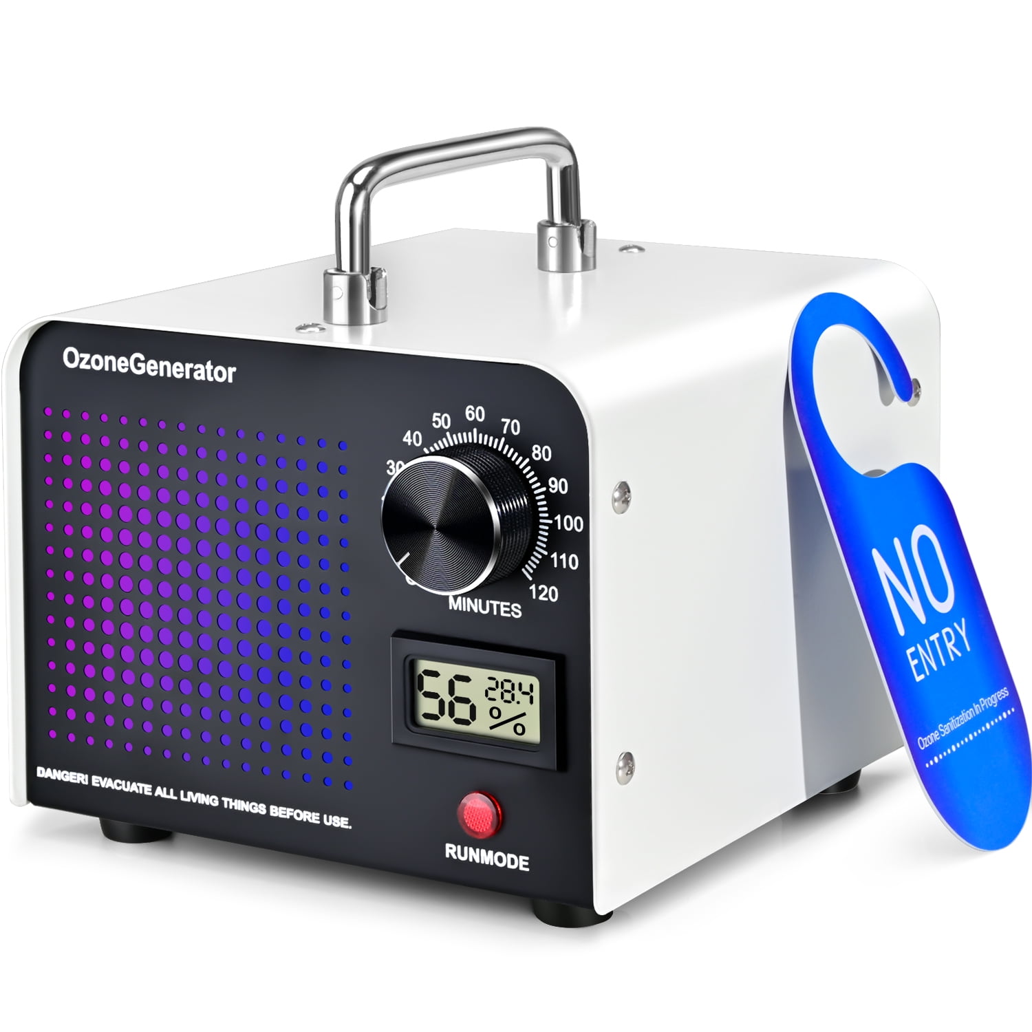 FOUKUS Ozone Generator: 45000mg/h Ozone Machine with Temperature and ...