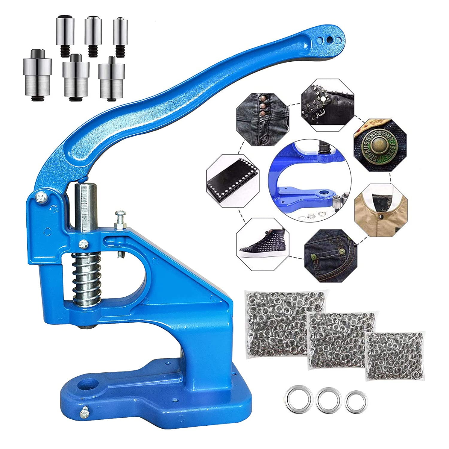 FOUNDLDF 1 Set Hand Press Grommet Machine Grommets Eyelet Machine Hole ...