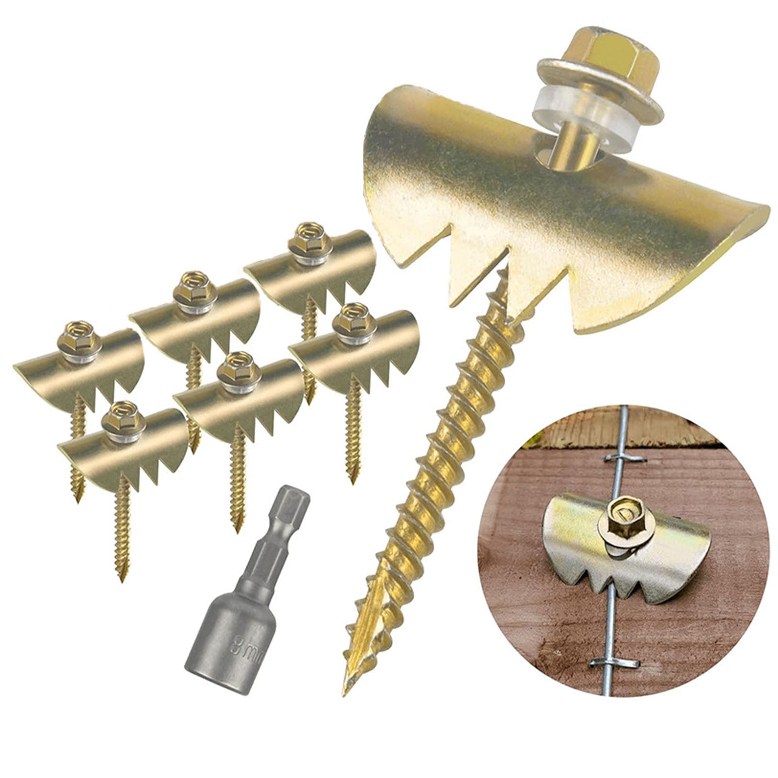 FOUNDLDF 50PCS 2 Inch Fence Fastener Nails,Galvanized Stainless Steel ...