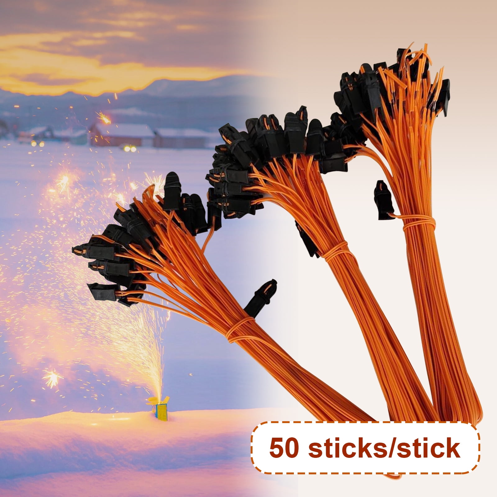 FOUNDLDF 50Pcs/19.68in Electric Connecting Wires for Fireworks Firing ...