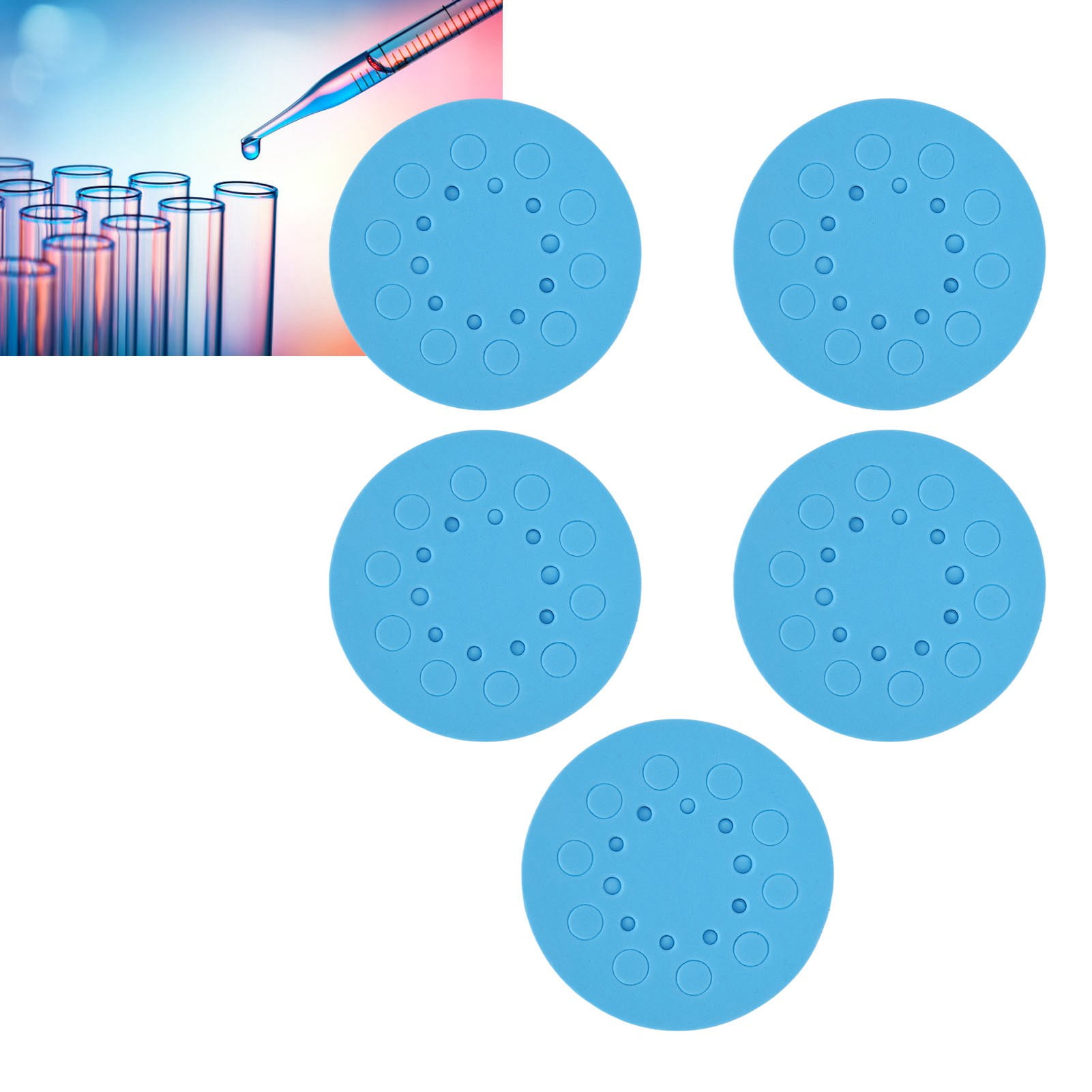 FOUNDLDF 5pcs Round Foam Test Tube Rack Easy Removal Reusable Floating ...