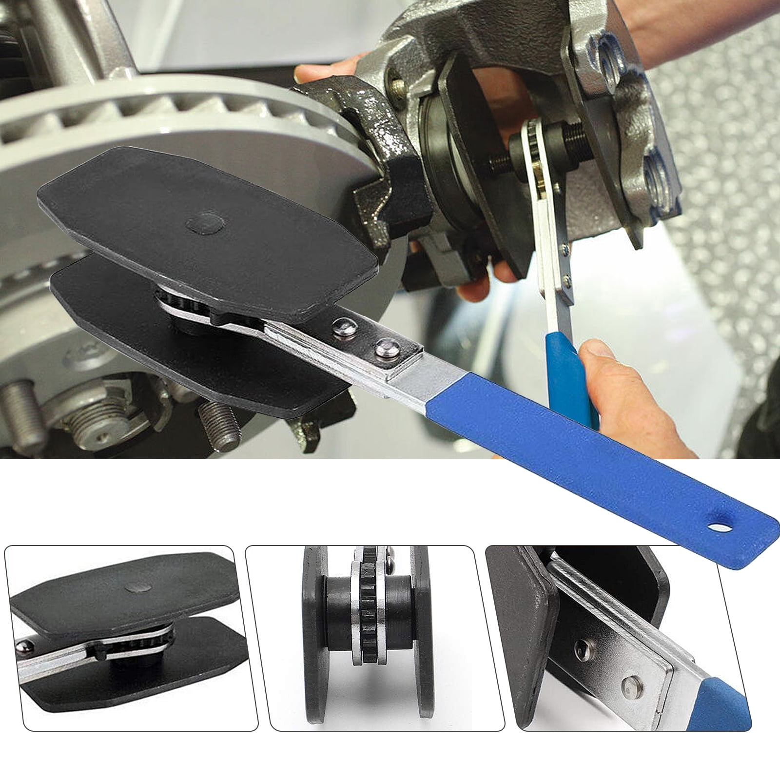 FOUNDLDF Car Ratchet Brake Calipers, Ratchet Brake Piston Spreader Tool ...