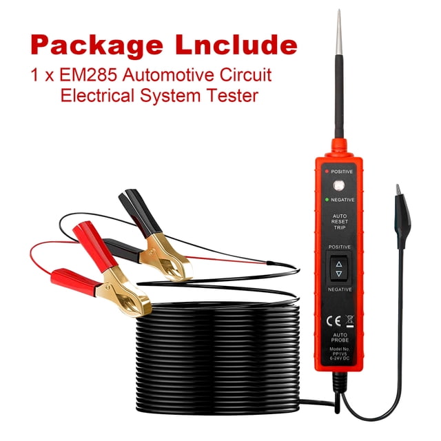 FOUNDLDF Car Vehicle Digital Power Probe Circuit Electrical Tester Test ...
