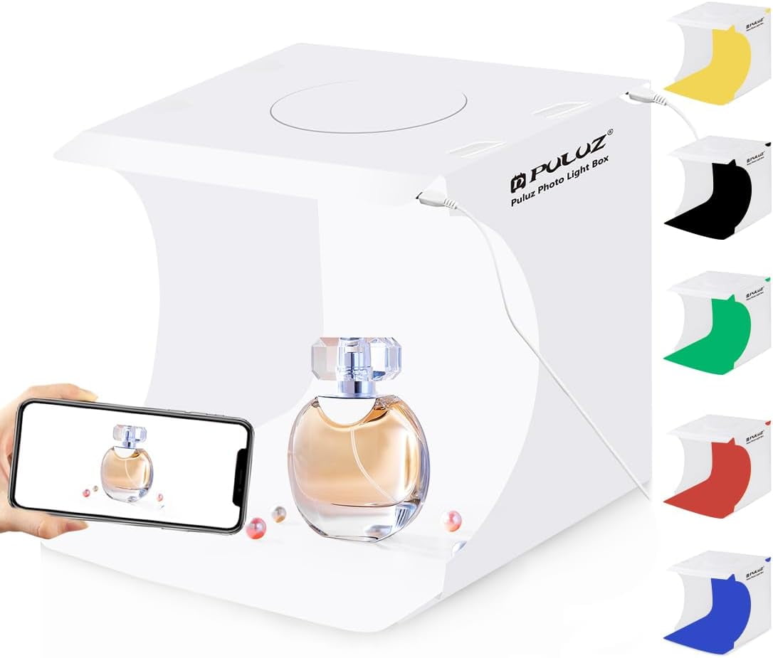 FOUNDLDF Photo Studio Box with LED Light, 23cm Mini Portable ...