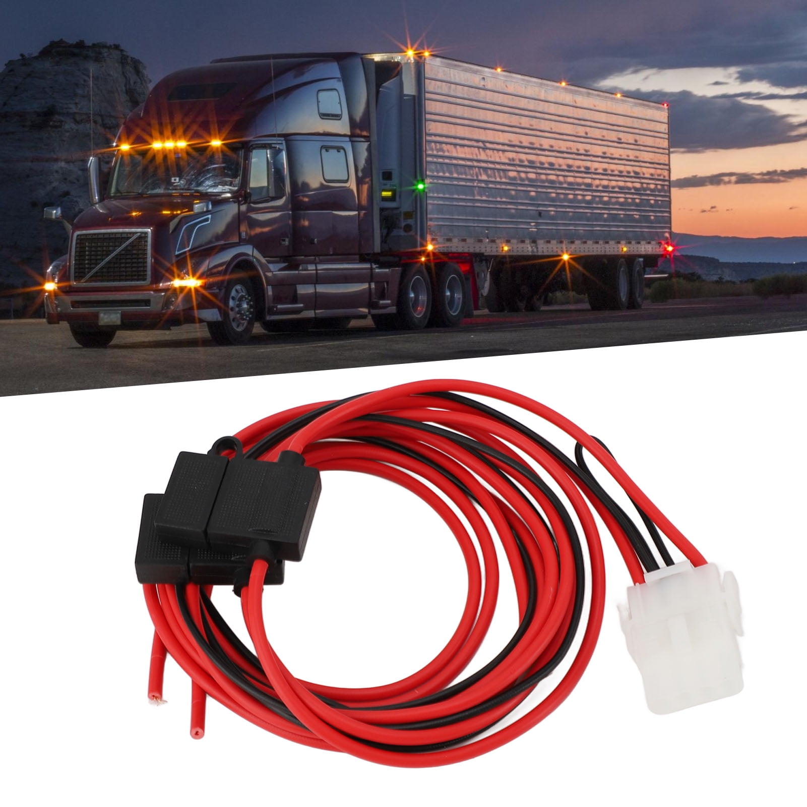 FOUNDLDF Truck Cap Wiring Harness C90 907 Universal Wire Harness for ...