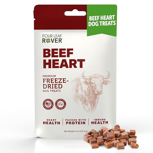 FOUR LEAF ROVER Beef SAF21 Heart Dog Treats - Grass Finished New ...
