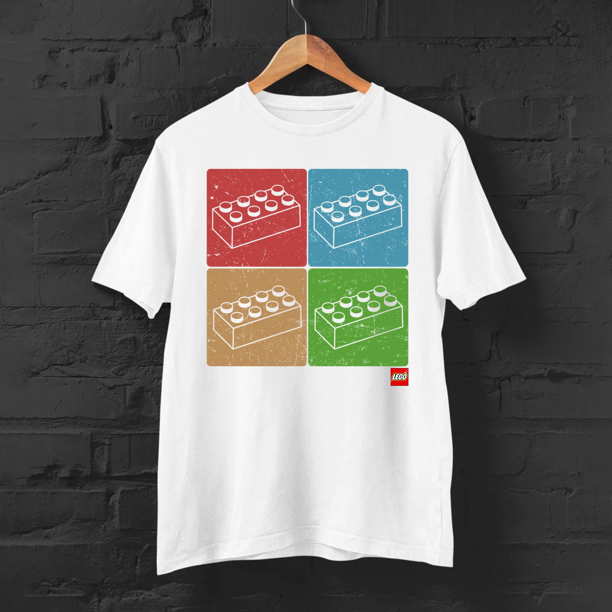FOUR LEGO BRICKS - BLOCKS T-Shirt NWT Licensed-TH1070 - Walmart.com