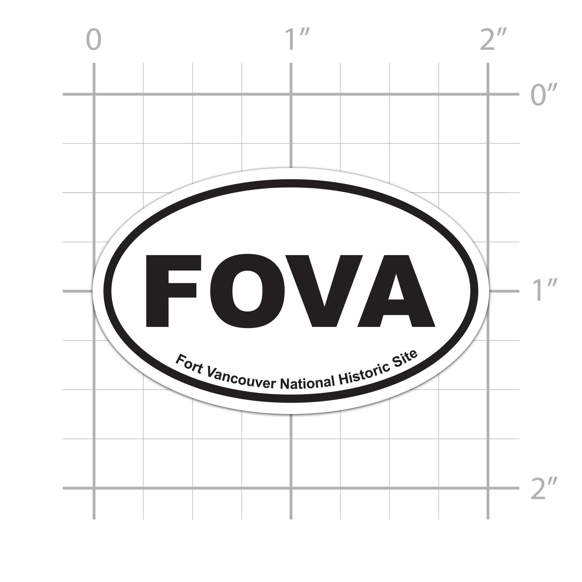 FOVA Fort Vancouver National Historic Site Sticker for water bottle ...