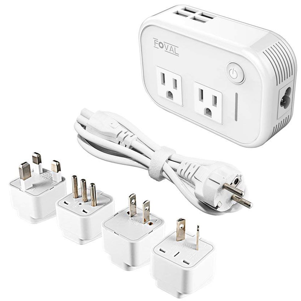 FOVAL Universal Travel Adapter, 220V to 110V Voltage Converter for Hair ...