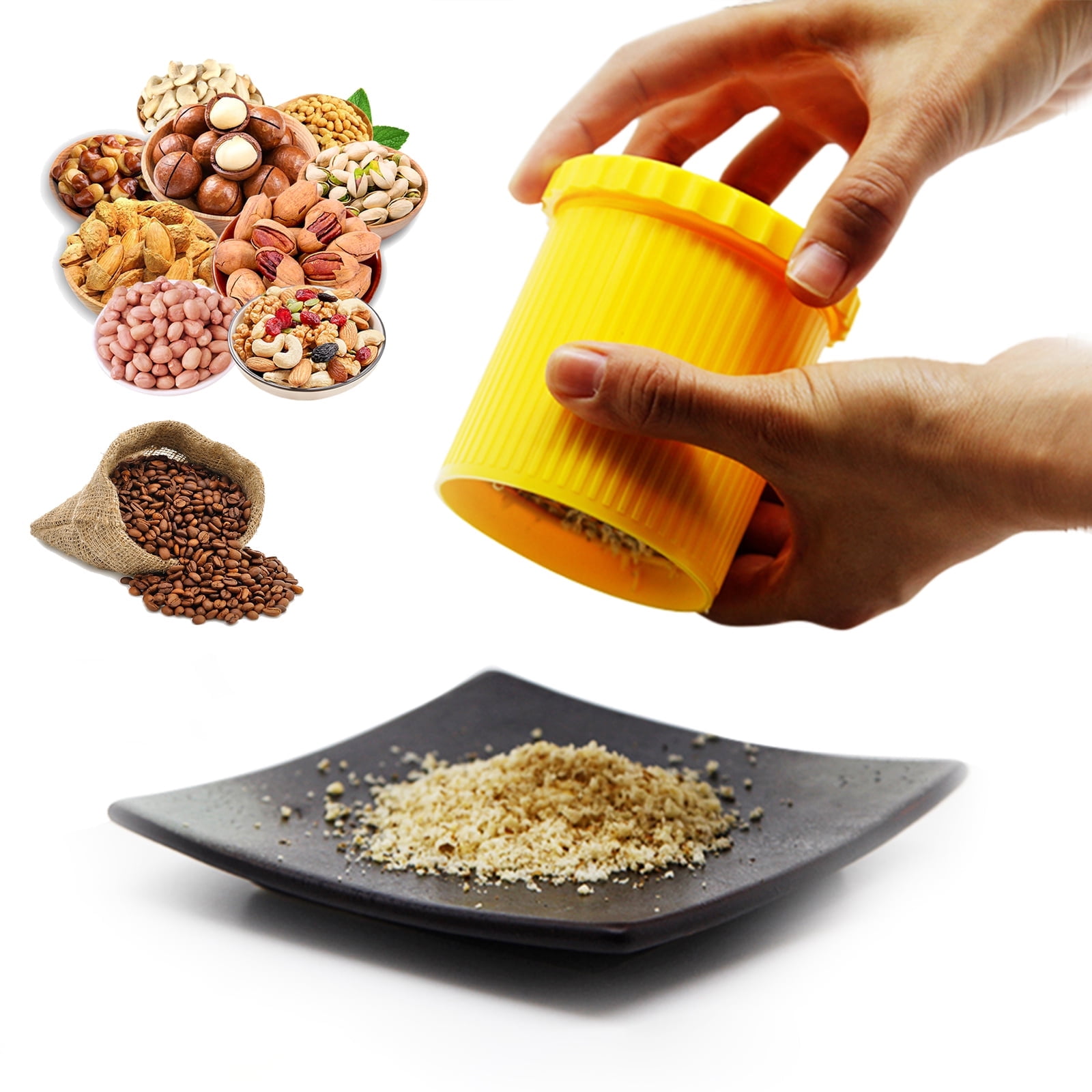 FOVNOT Nutmeg Grater, Multifunctional Nut Grinder Nutmeg Grinder Nuts ...