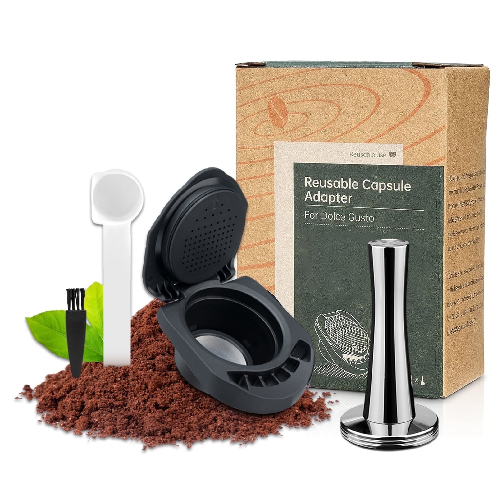 FOVNOT Reusable Capsule Adapter for Dolce Gusto, Coffee Capsules ...
