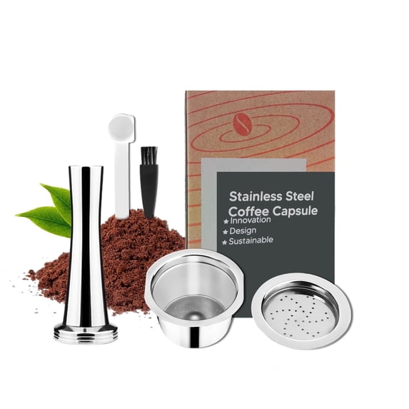 FOVNOT Stainless Steel Coffee Capsules, Reusable Espresso Capsules with ...