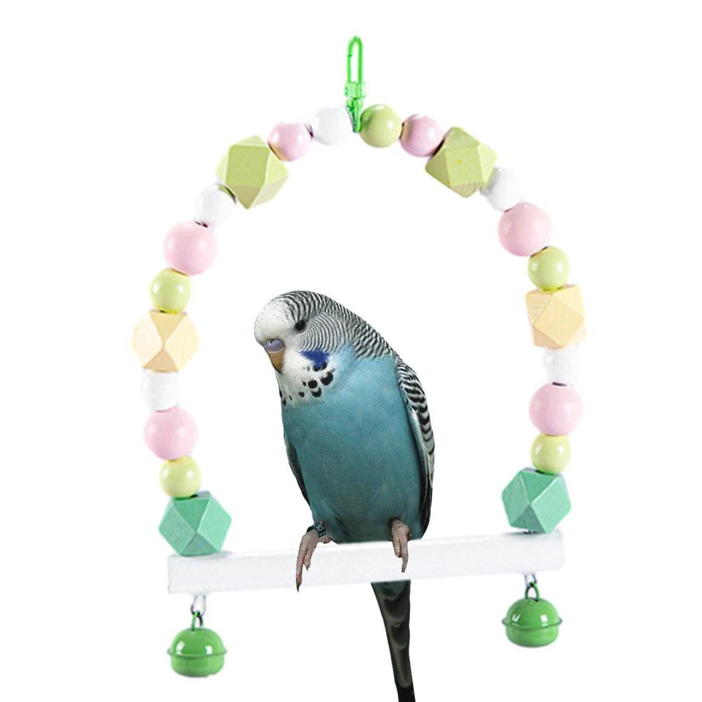 FOVOLAT Bird Swings for Parrots Bird Toy Parakeet Swing Climbing Toy ...