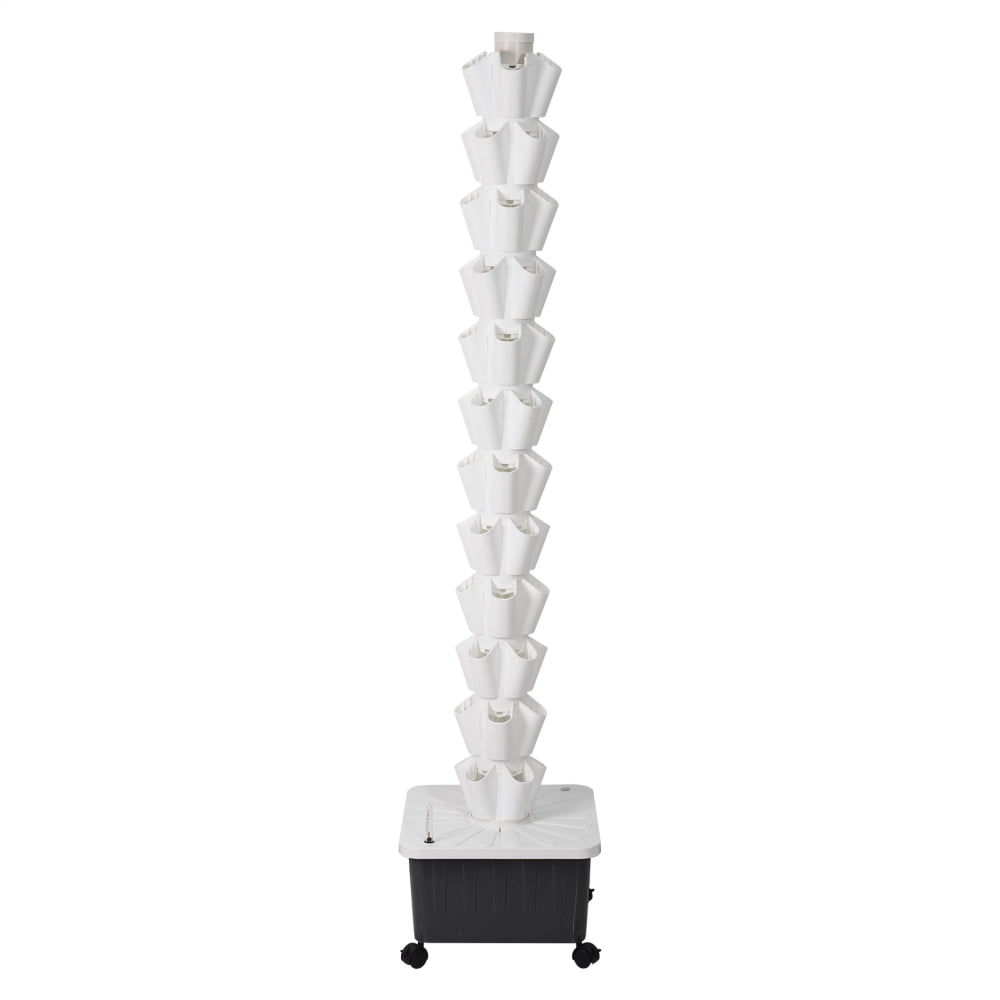 FOVOLAT Hydroponic Garden Tower 12-Layer 60 Slots Vegetable Planting ...