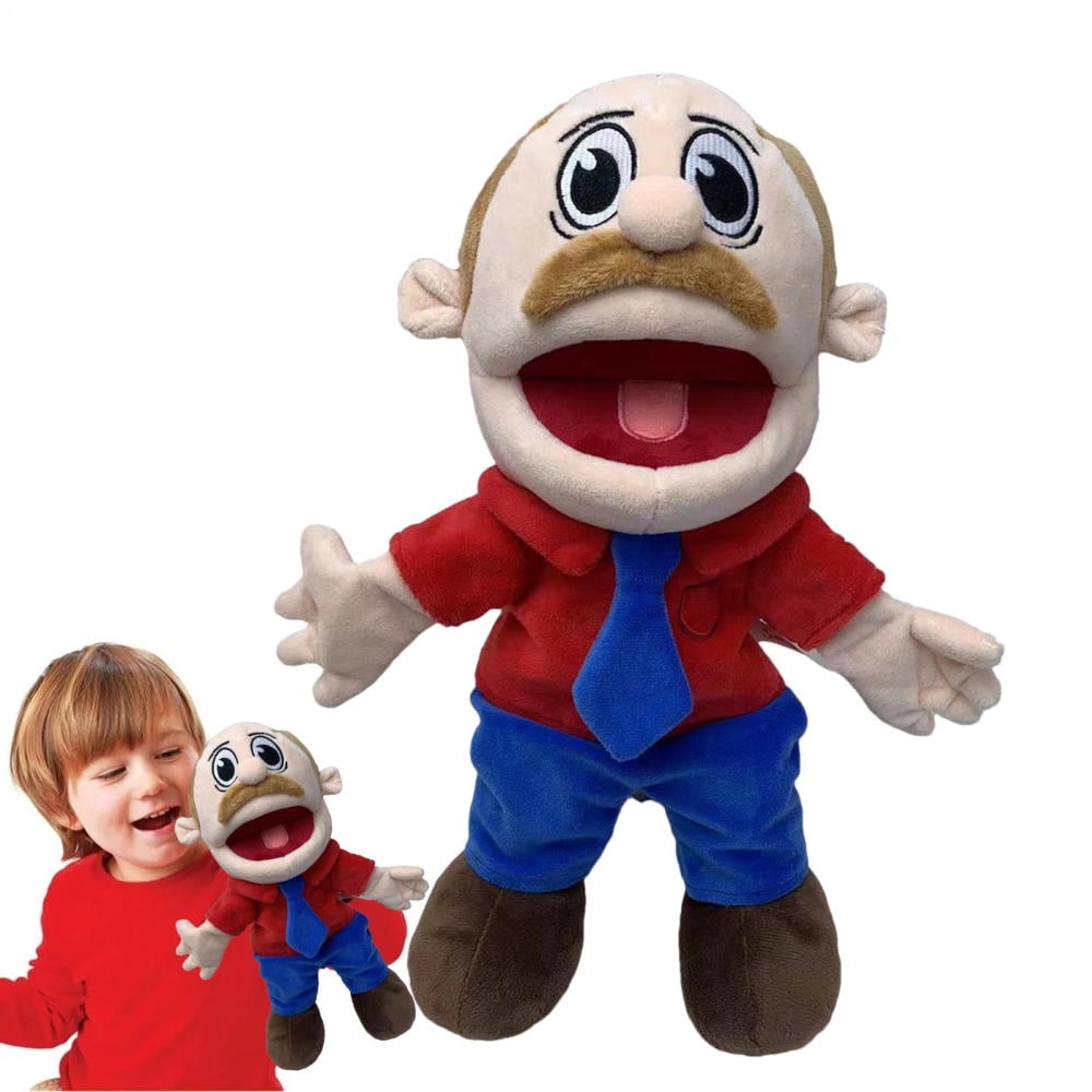 FOVOLAT Interactive Hand Puppet Fun Puppet Plushie With Removable Head ...