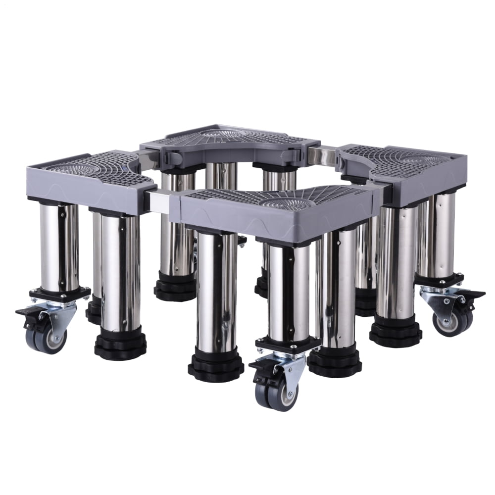 FOVOLAT Washer Pedestal Adjustable Appliance Stand Foot Pads Washing ...
