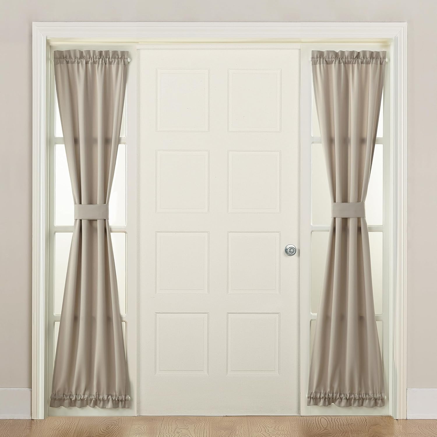 FOWWCN-Barrow Energy Efficient Rod Pocket Door Sidelight Curtain Panel ...
