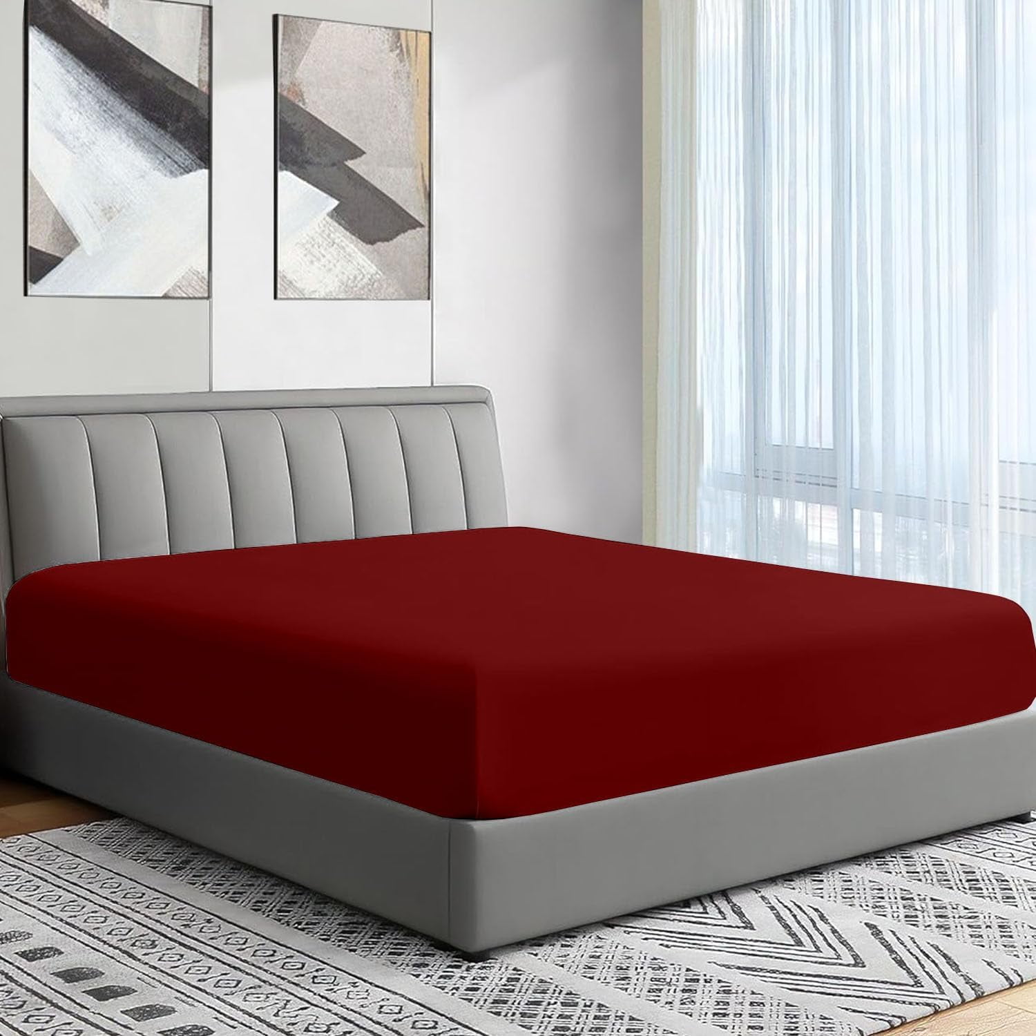 FOWWCN-Cot Fitted Sheet 30" x 75" - Cot Size Mattress Sheet Fitted with Narrow Twin/Camp Bunk ...