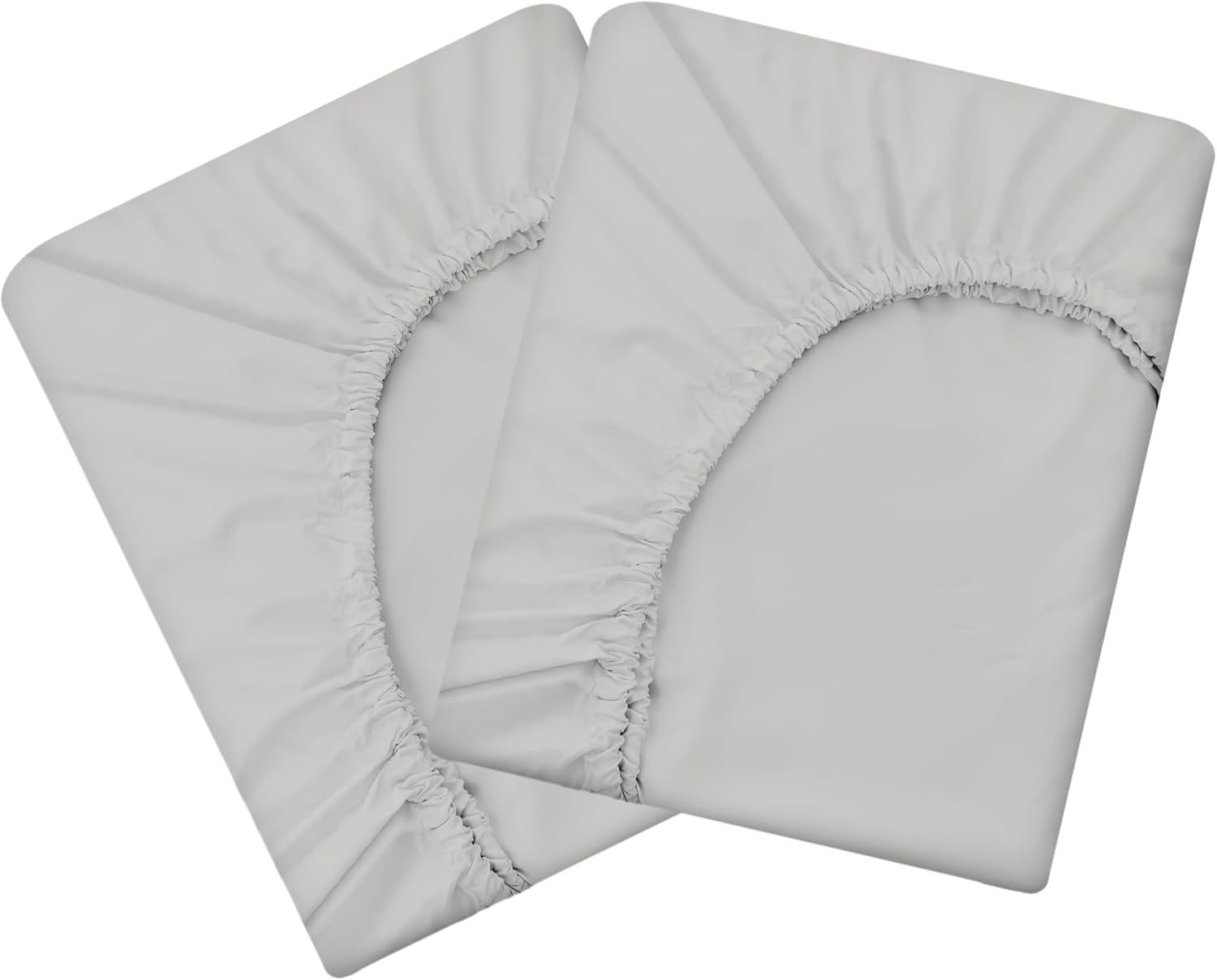 FOWWCN-Queen Fitted Sheet Only 2 Pack, Soft Breathable Bottom Sheet ...