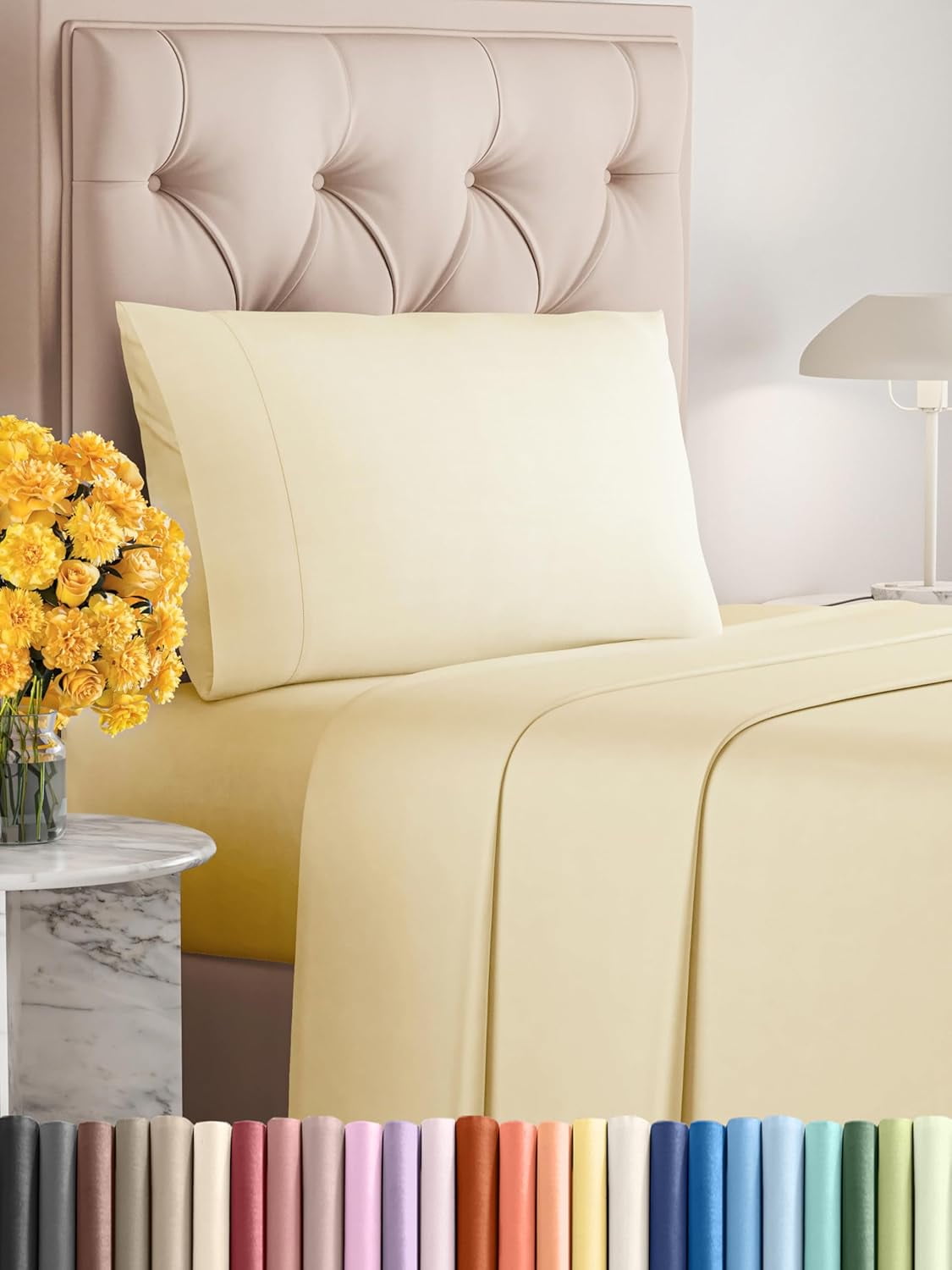 FOWWCN-Twin XL Size Bed Sheets - 3 Piece - Twin XL Sheet Set - Extra ...