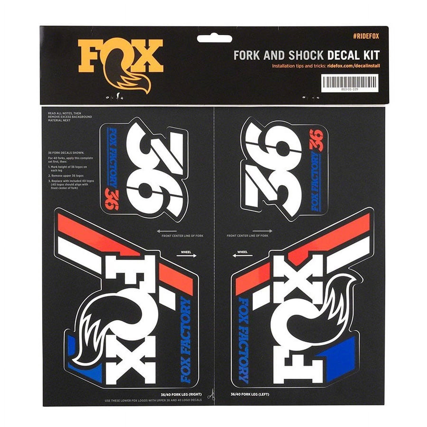 FOX Heritage Decal Kit for Forks and Shocks Red/White/Blue 803-01-339 ...