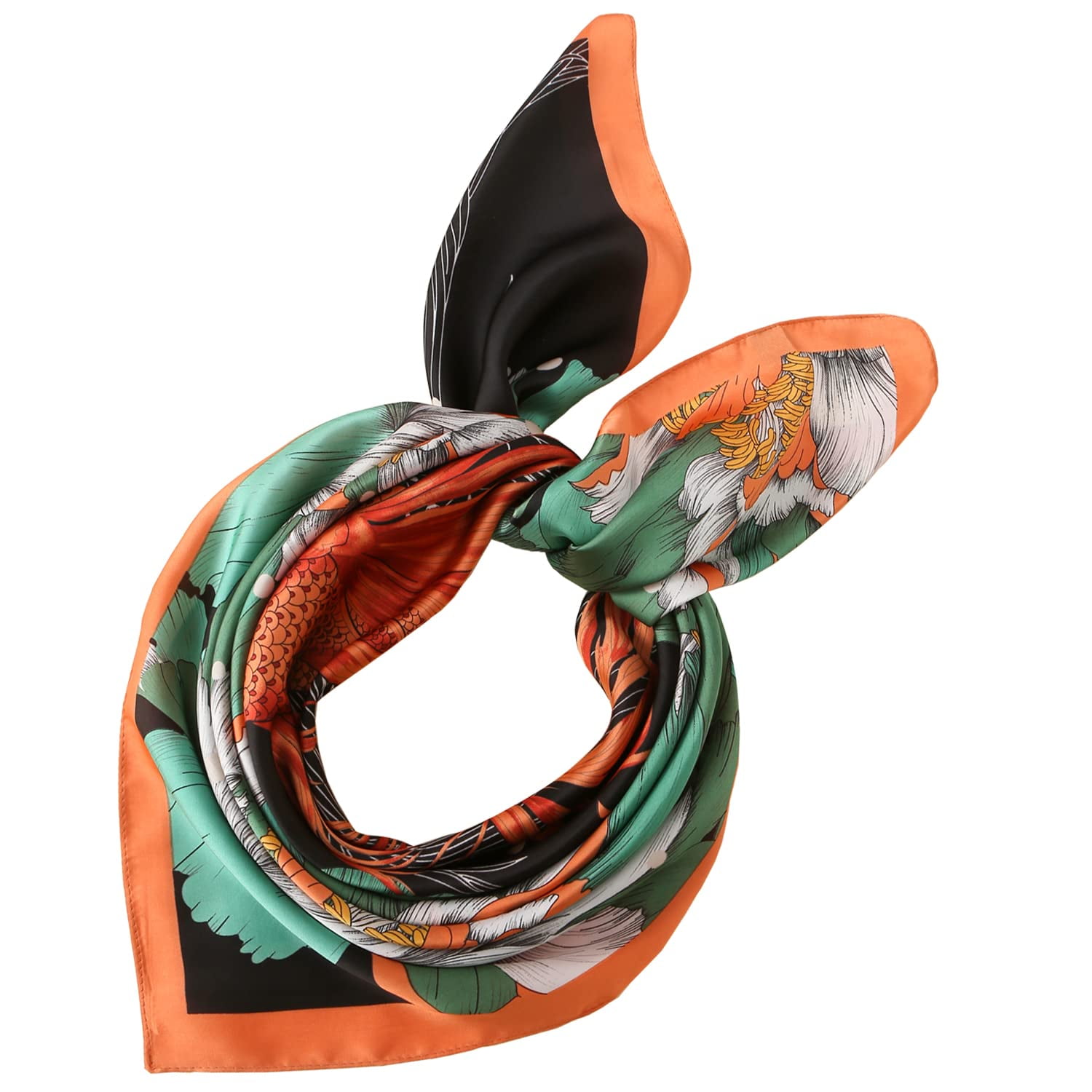 FOX-TECH Silk Scarf for Hair - Head Scarf for Women, Lightweight Satin ...