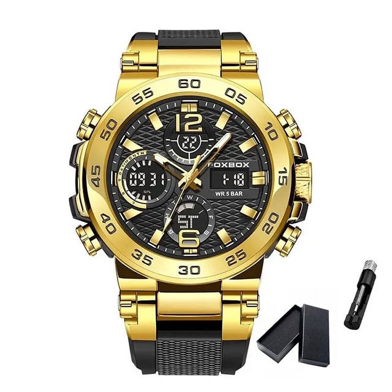 FOXBOX Business Watch Men Fashion Diver Watch Men Top Brand Luxury ...
