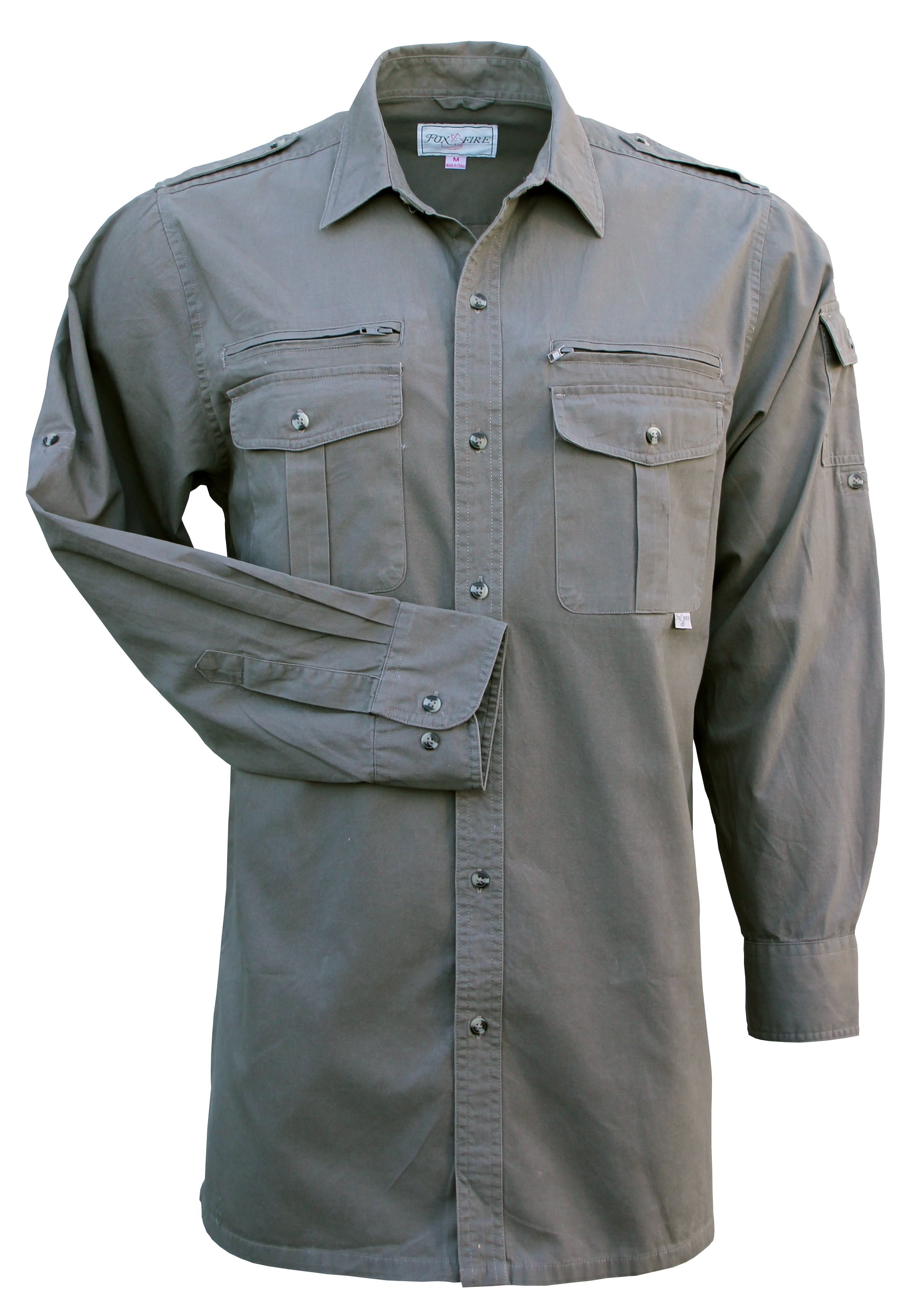 FOXFIRE Passport Shirt Long Sleeve, Color: Khaki, Size: XXL (PSCKH-XXL ...