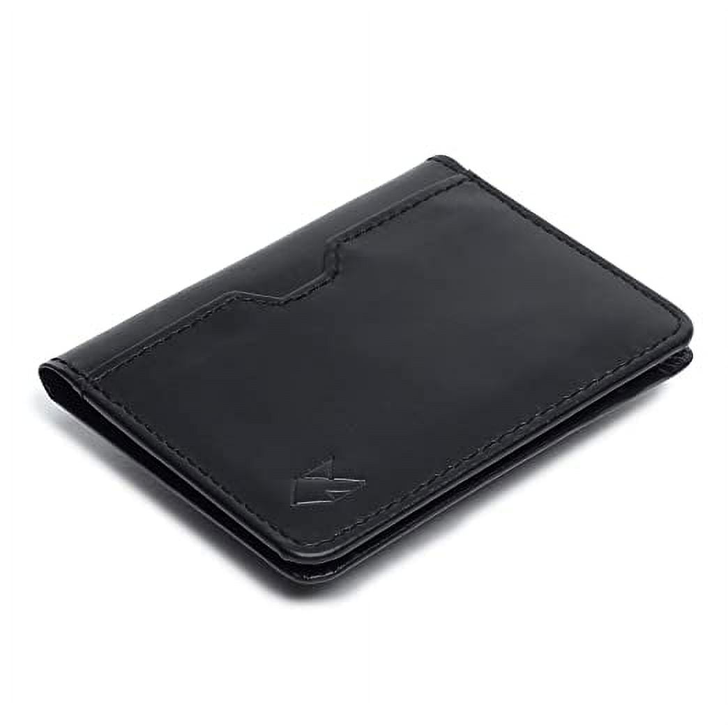 FOXHACKLE Leather Credit Card Holder for Men and Women, Thin Bifold ...