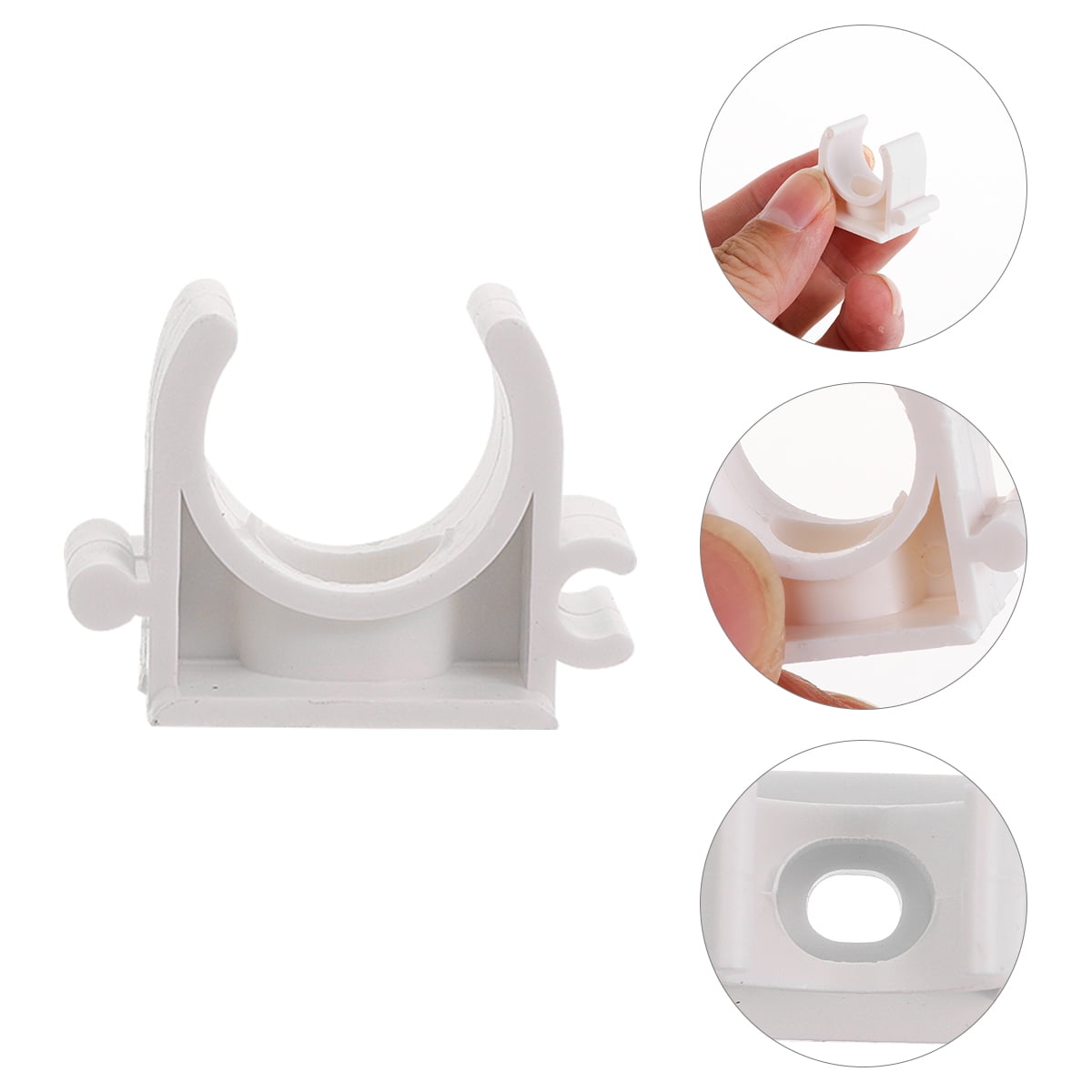 FOXNOVO Pipe Support Bracket U Shaped Pipe Clamps PVC for Water Pipes 1 ...