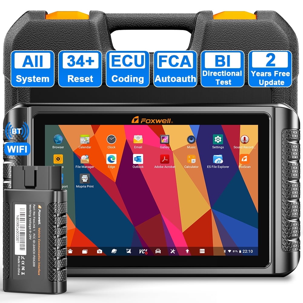 FOXWELL Car OBD2 Scanner Bi-direction Automotive Full System Diagnostic Tool ECU Cod-ing ...