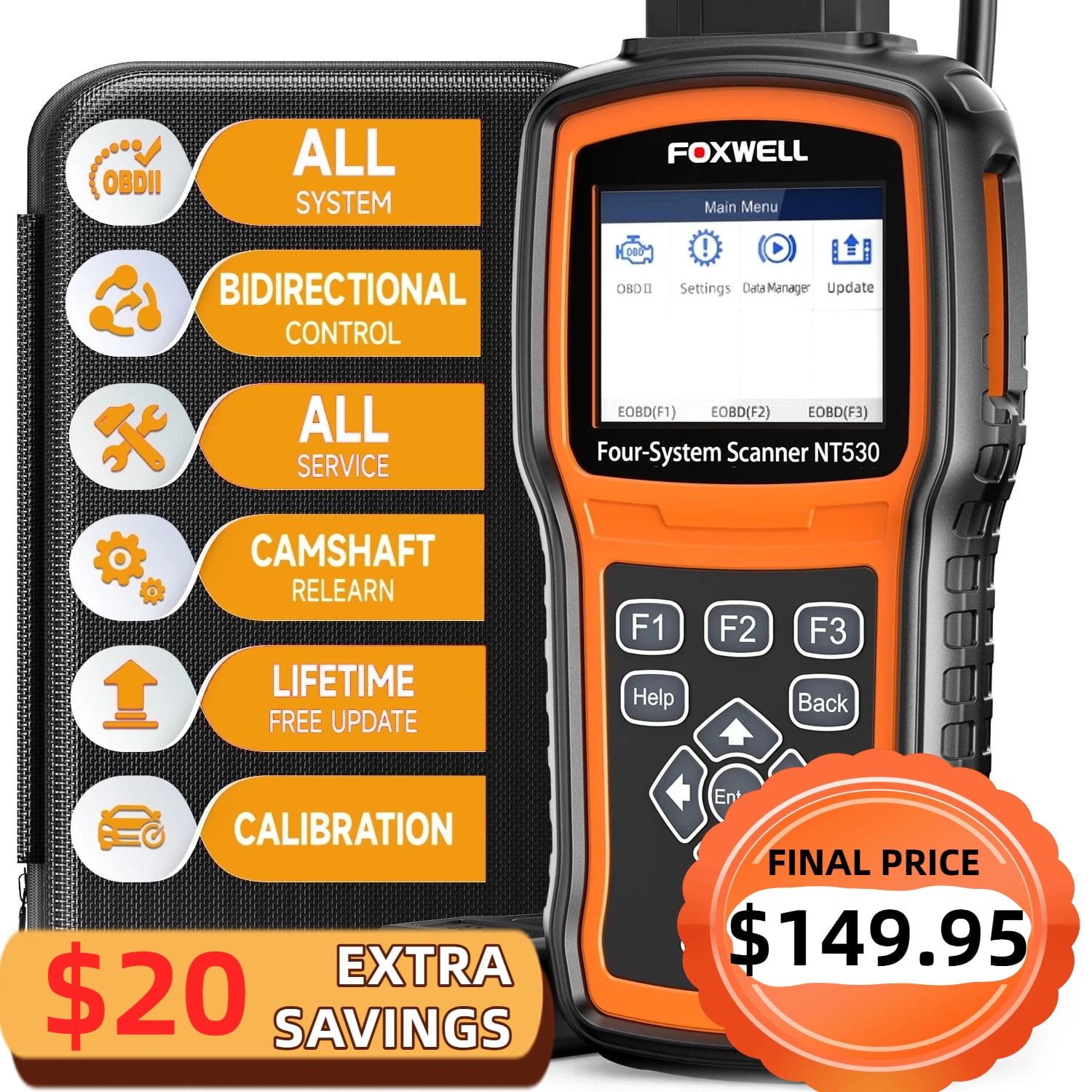 FOXWELL NT530 for Mercedes Benz - Bidirectional Diagnostic Scan Tool ...