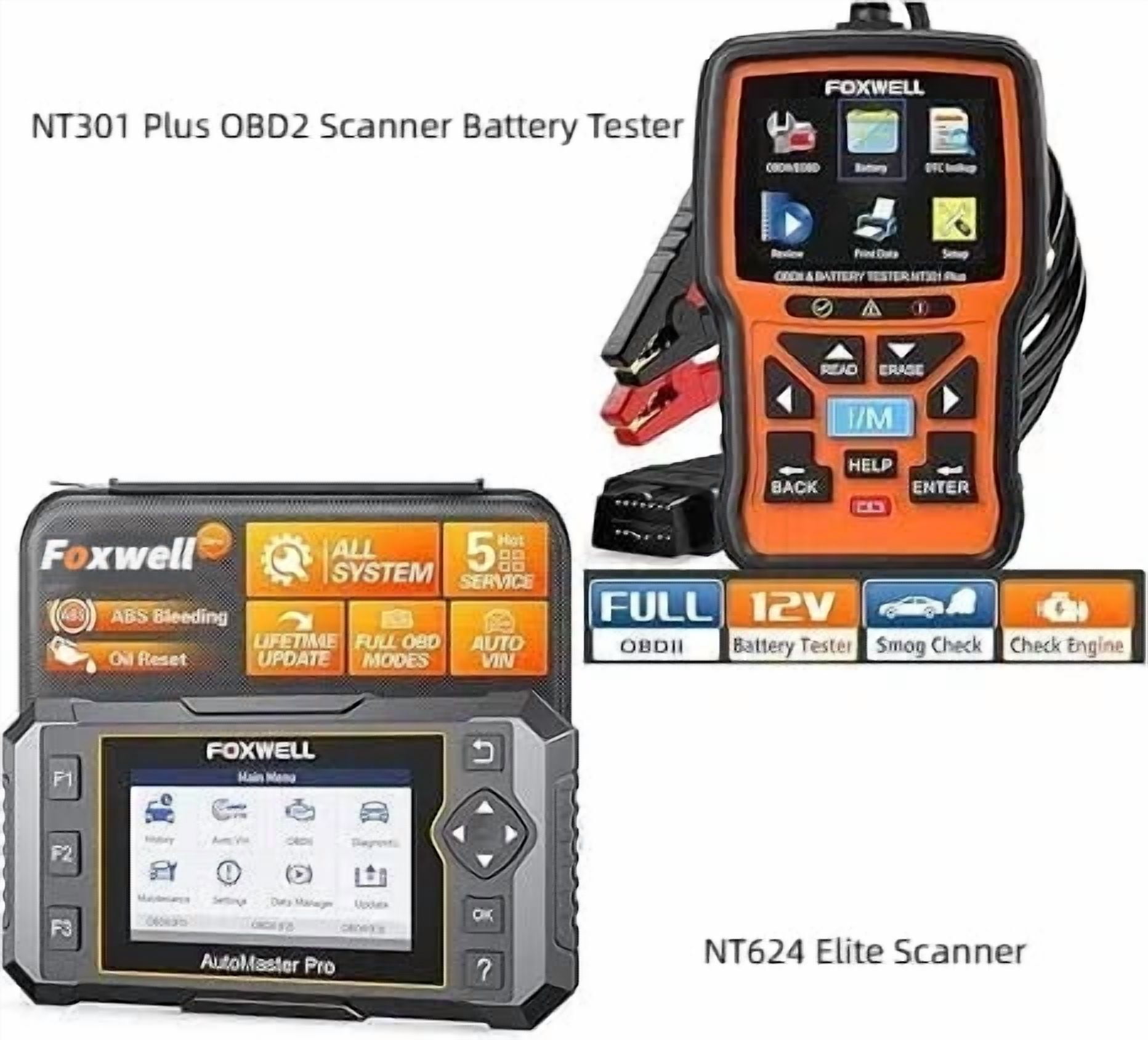 FOXWELL NT624 Elite Scanner 8 Special Functions All System Diagnosis ...