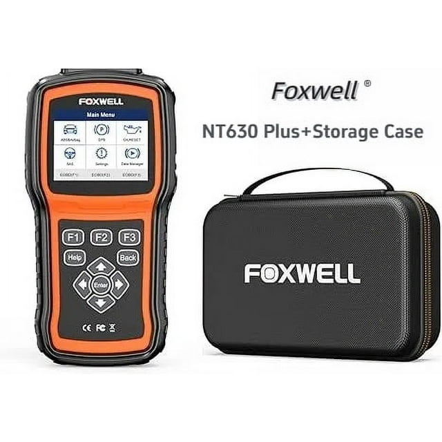 FOXWELL NT630 Plus Professional Enhanced OBD2 Scanner with NT301 CASE OBD2 Scanner - Walmart.com