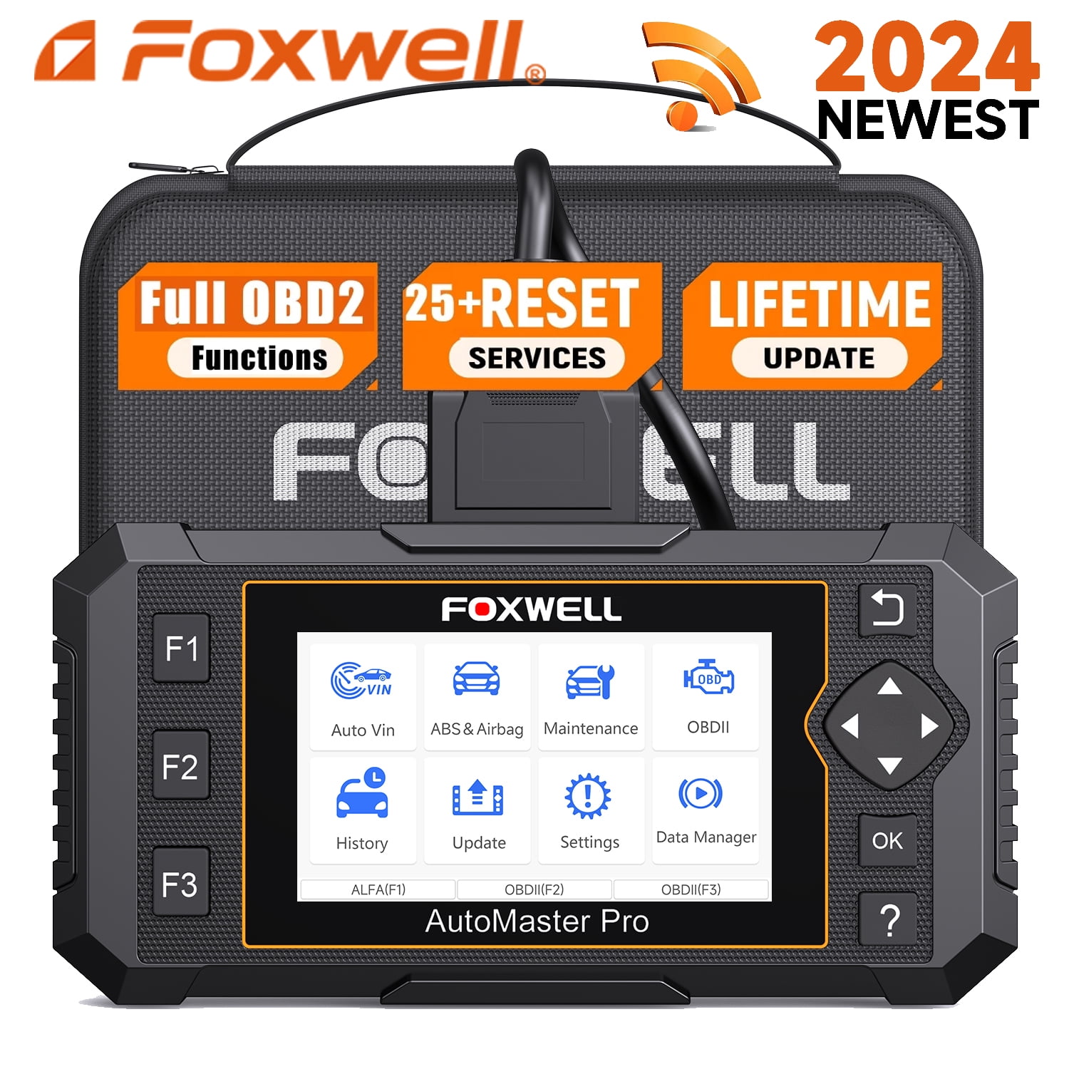 FOXWELL NT650 PRO OBD2 Scanner Engine ABS SRS Bidirectional Diagnostic ...