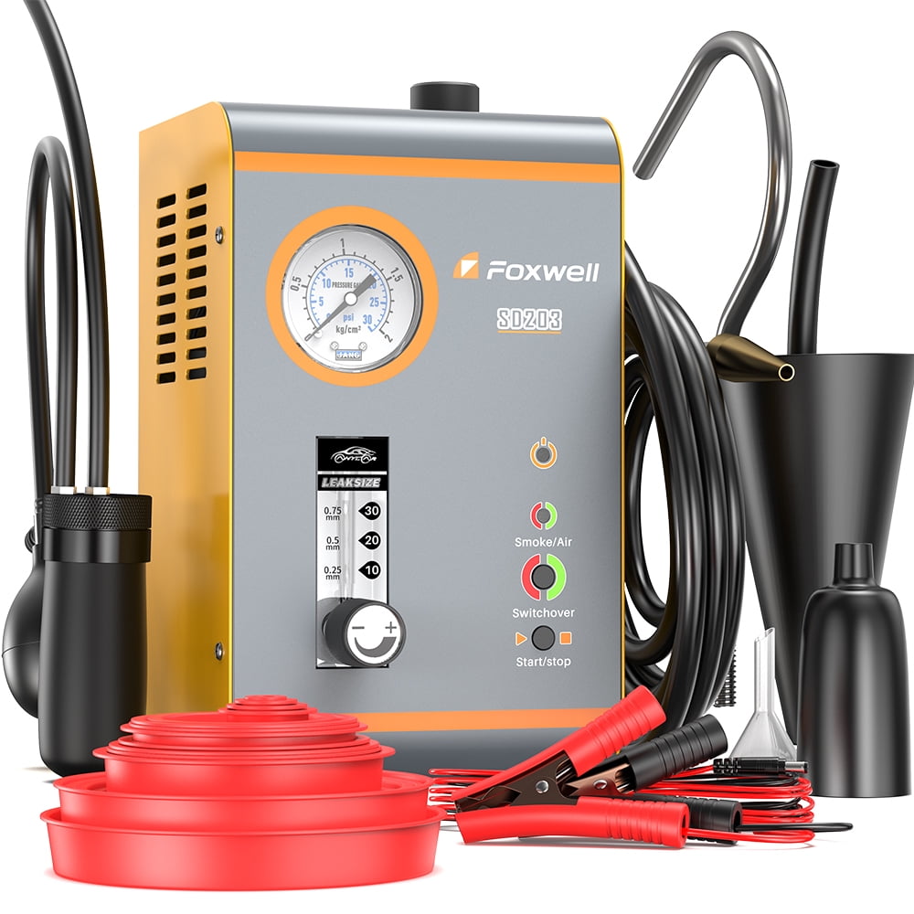 FOXWELL SD203 Automotive Smoke Machine with Pressure Gauge & Flow Meter ...