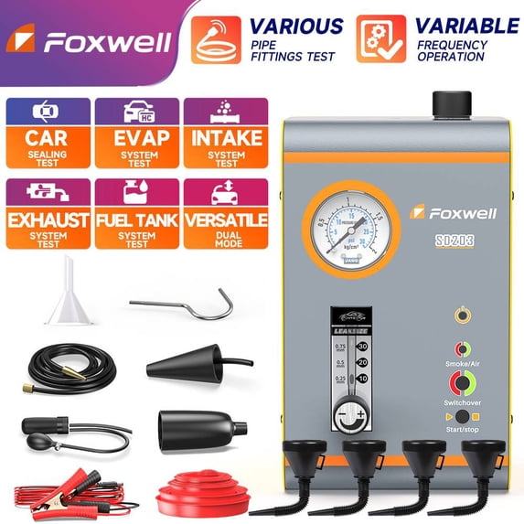 FOXWELL SD203 Automotive Smoke Machine Vacuum Leak Detector Automotive ...