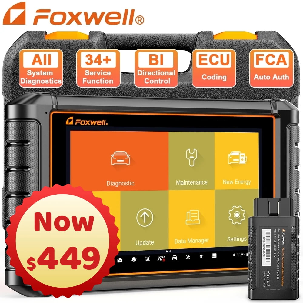 FOXWELL Scanner NT909 Bidirectional Control OBD2 Scanner Code Reader ...