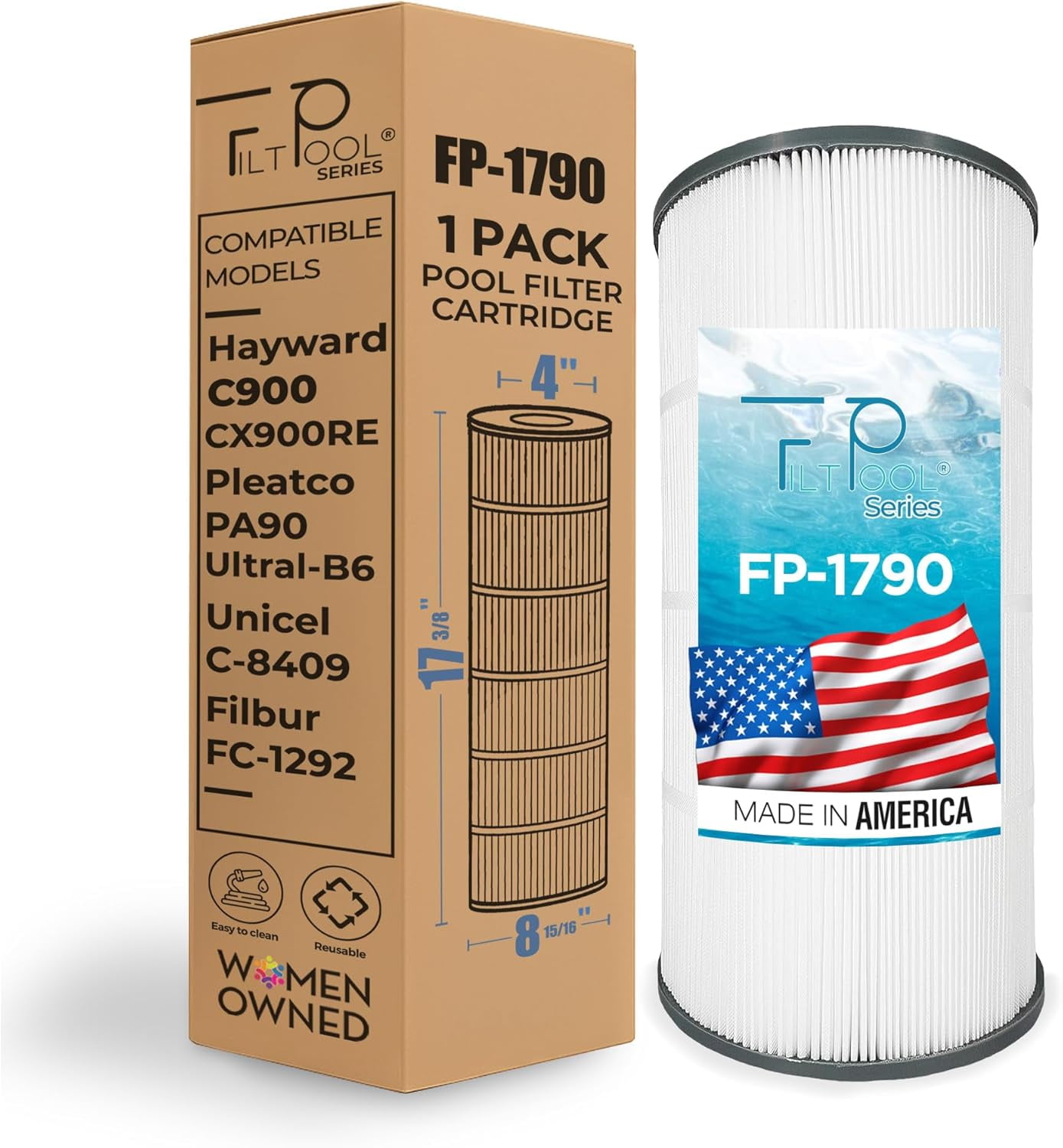 FP-1790 - Pool Filter Replacement for Hayward C900, CX900RE, Pleatco ...