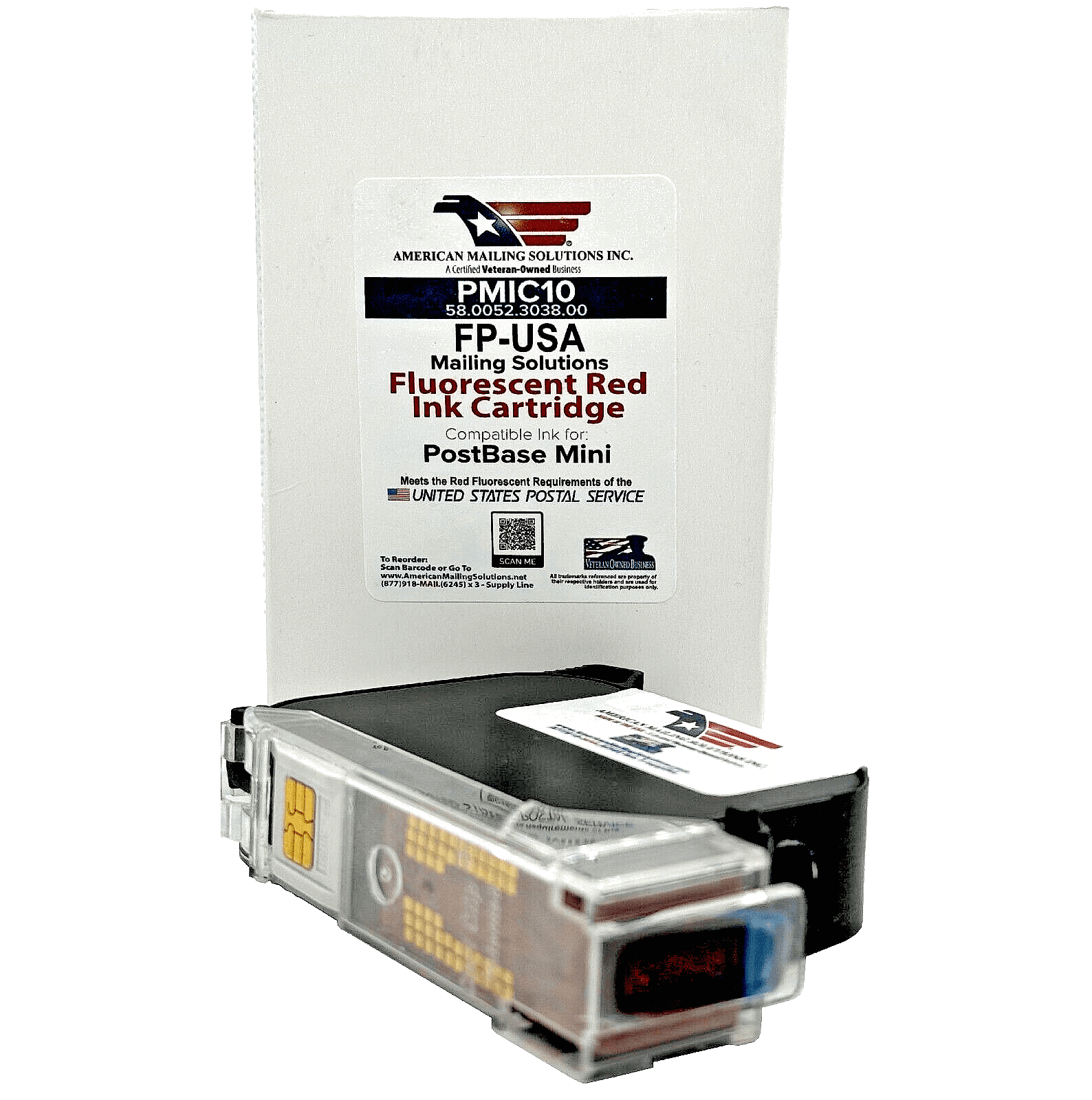 FP PMIC10 Red Fluorescent Ink Cartridge for the PostBase Mini Postage ...