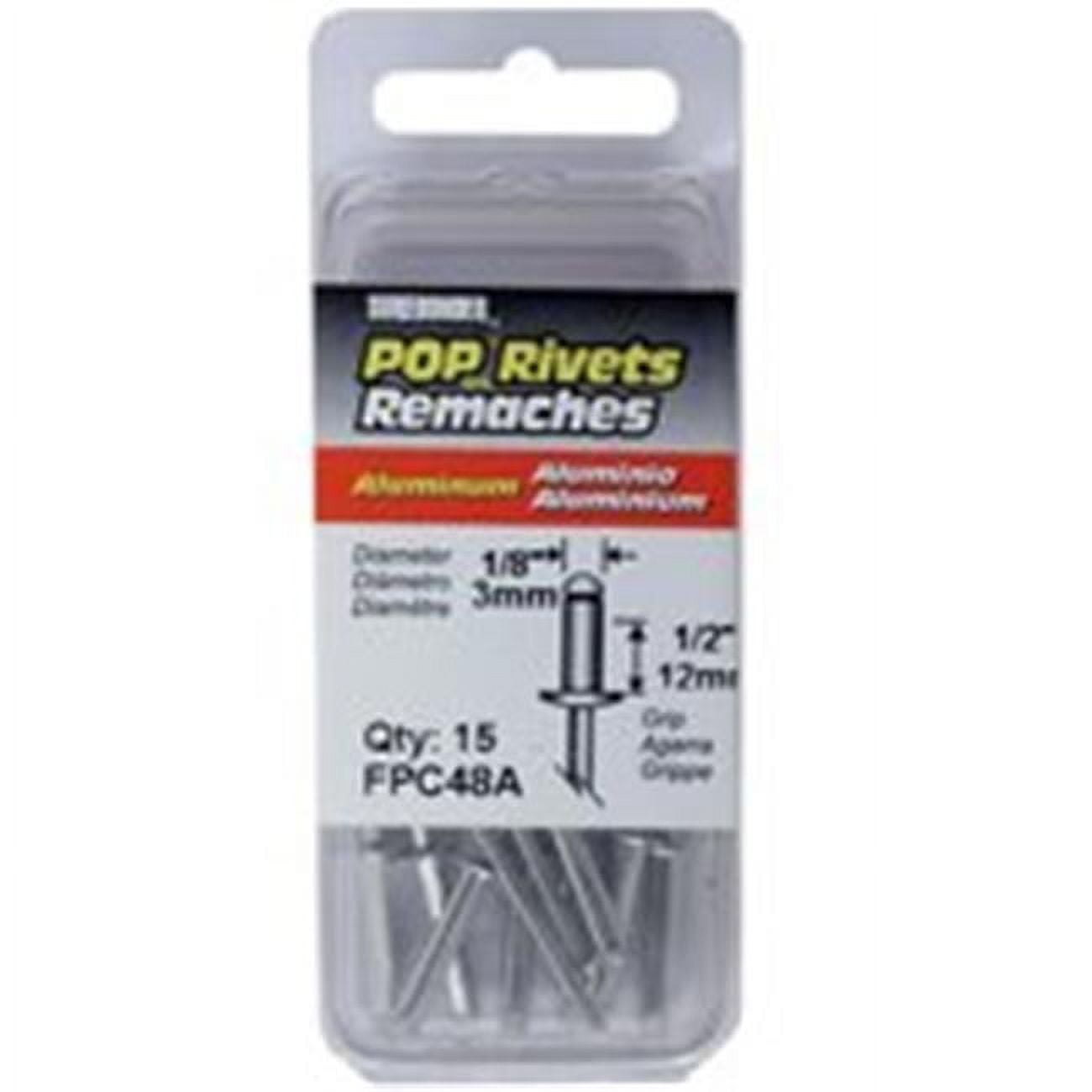 FPC FPC48A 0.12 in. Aluminium Long Rivet - Walmart.com