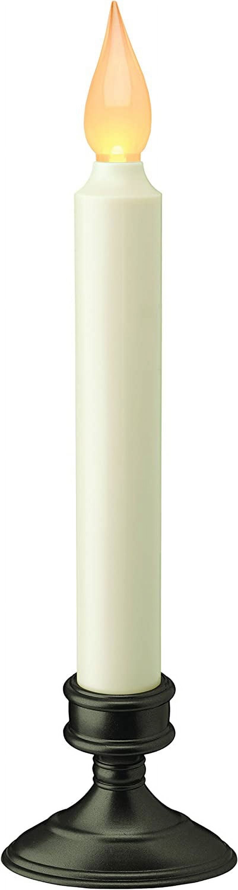 FPC1205A Battery Operated 9 inch Flameless Window Candle with Amber Flicker Flame and Dusk To ...