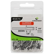 Yellow 3/16" Pop Rivets Aluminum Small Head Peel Back Fasteners .125 ...