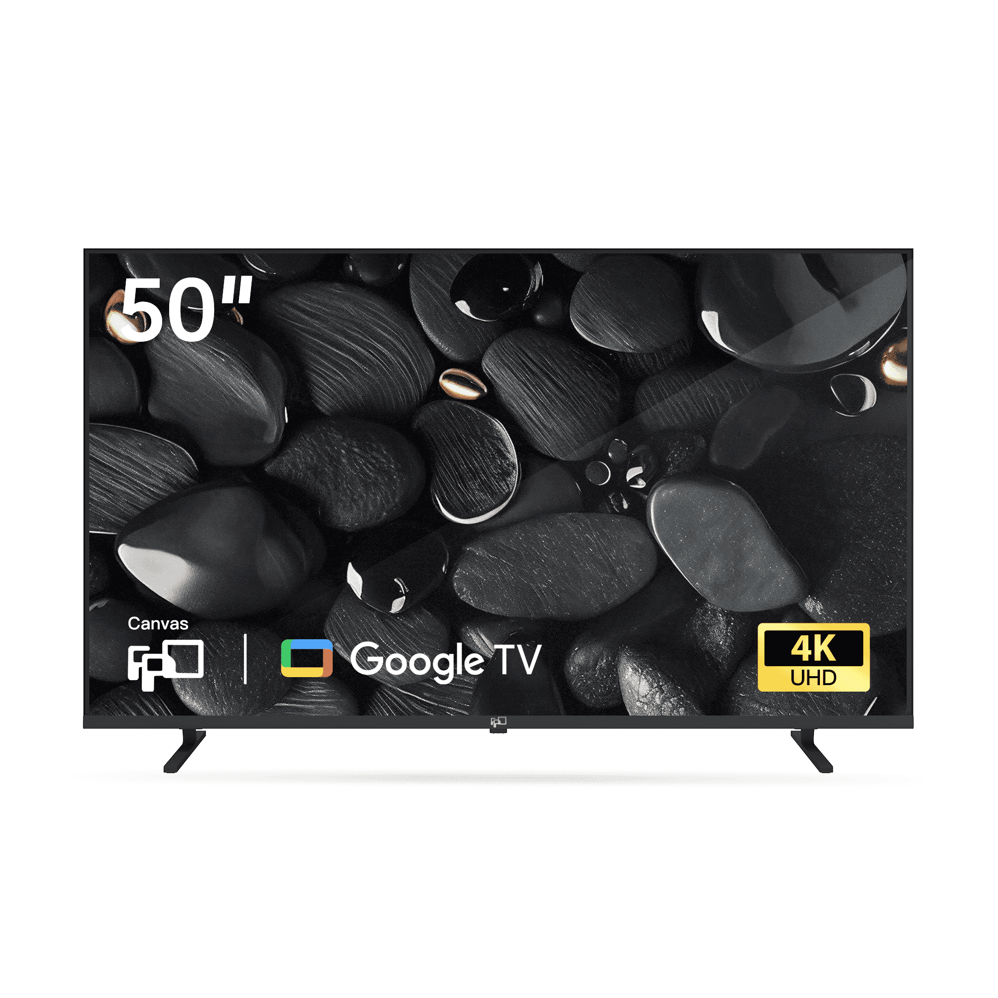 FPD 50-Inch Canvas-Series 4K UHD LED Television, Single Piece with Smart TV & Accessories ...